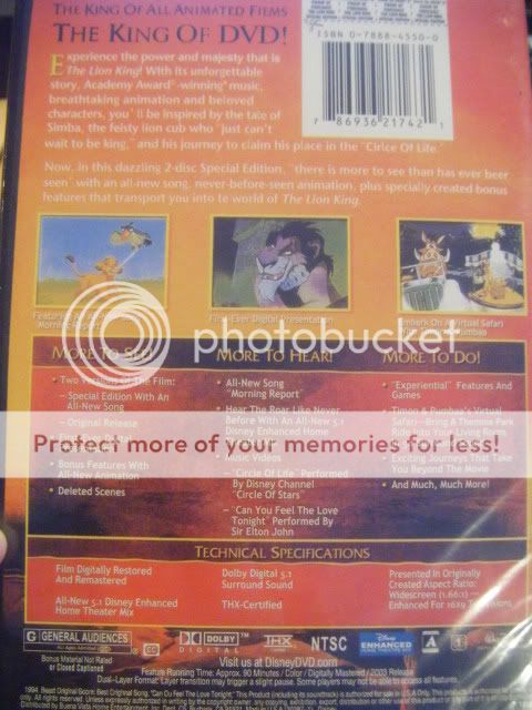 Bootleg Lion King DVD? | The DIS Disney Discussion Forums - DISboards.com