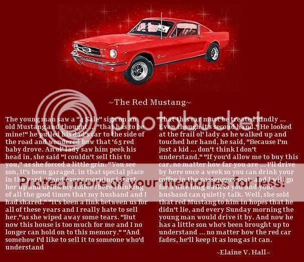 The Red Mustang ~ Poem Photo by hhhhhh_014 | Photobucket