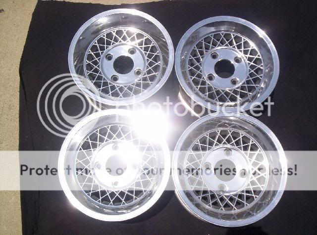 RARE Mesh 14x6 14x7 rims Refinshed STAGGER'D 4x130 bolt pattern | VW ...