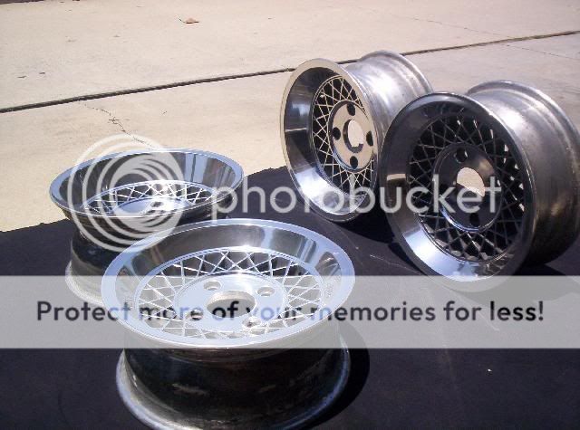 RARE Mesh 14x6 14x7 rims Refinshed STAGGER'D 4x130 bolt pattern | VW ...